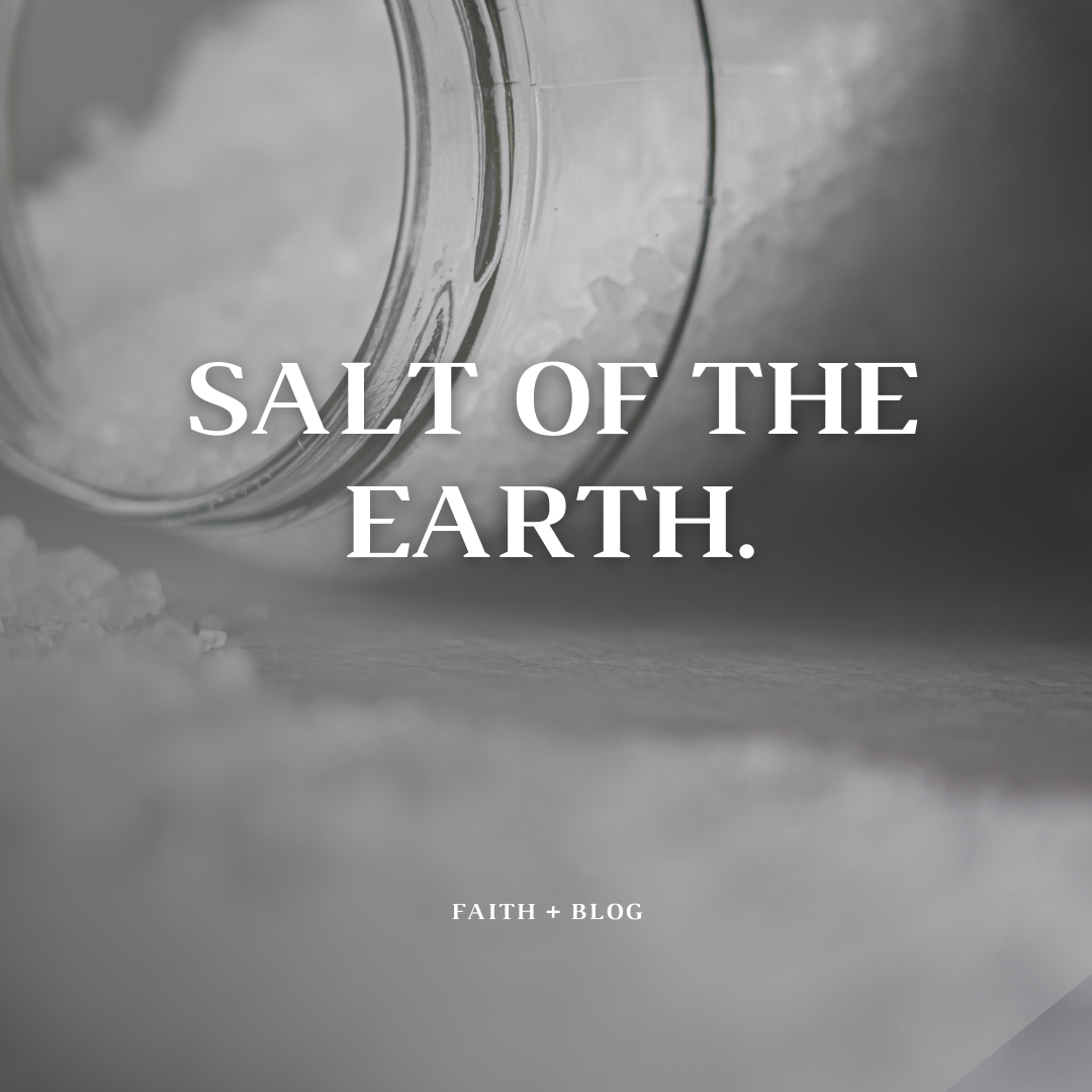 SALT OF THE EARTH. – Faith+blog